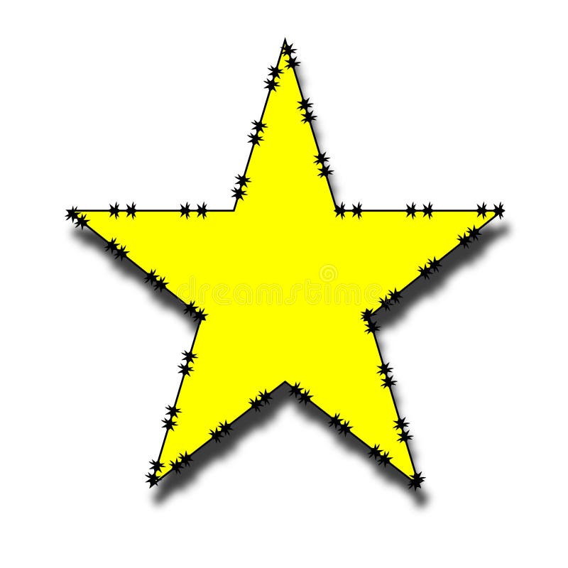 Blauer Stern stock abbildung. Illustration von hintergrund - 673067