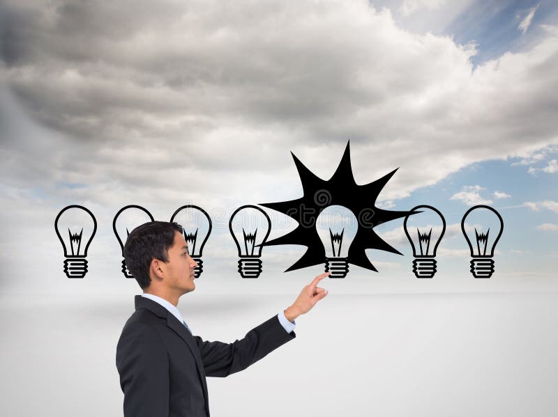 Stern Asian Businessman Pointing Stock Photo - Image of individual ...