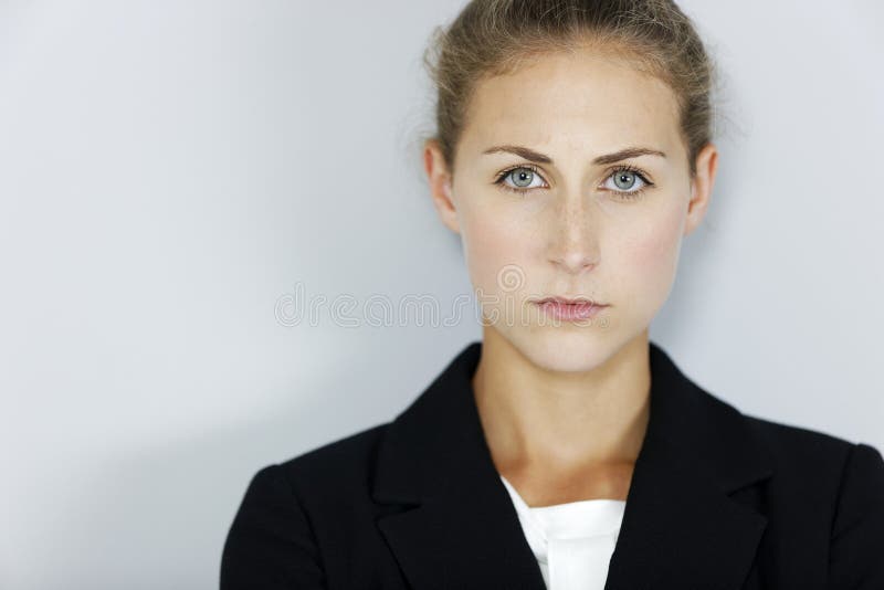 Stern business woman stock photo. Image of attractive - 39397702