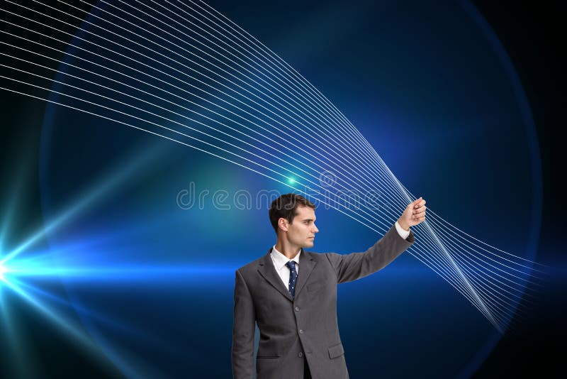 Stern businessman pointing stock photo. Image of suit - 37170360