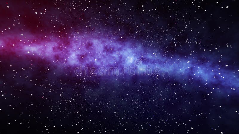 Stern-Feld in Der Kosmos-Illustration Stock Abbildung - Illustration ...