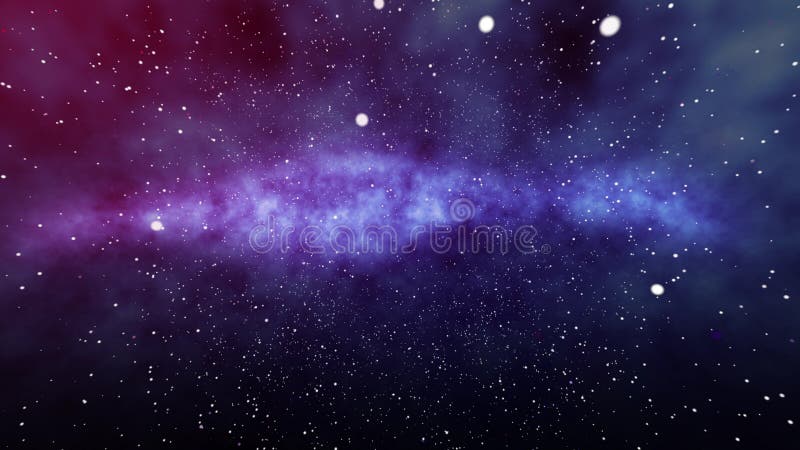 Stern-Feld in Der Universum-Illustration Stock Abbildung - Illustration ...