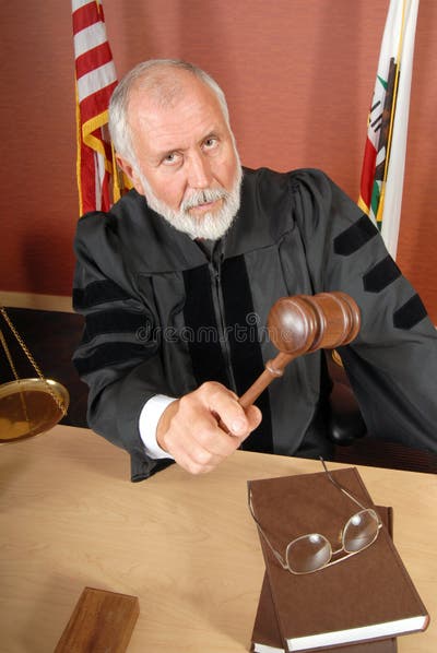 Stern judge stock image. Image of legal, courthouse, handsome - 5085991