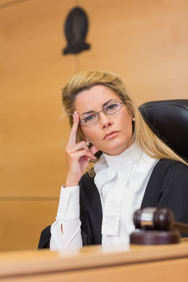 Stern Looking Woman Judge Stock Photos - Free & Royalty-Free Stock ...