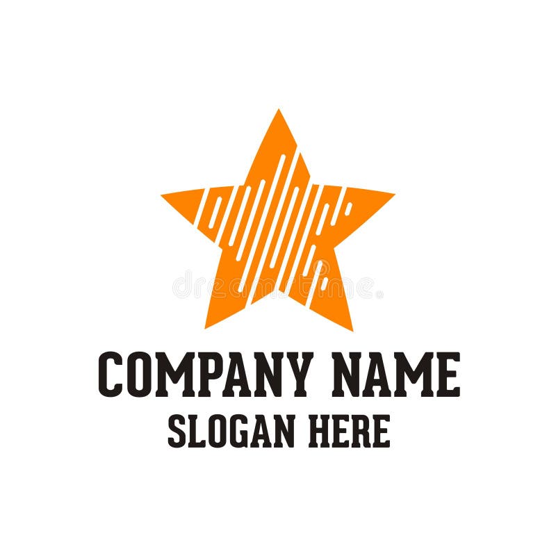 Stern Logo Design vektor abbildung. Illustration von element - 121758280
