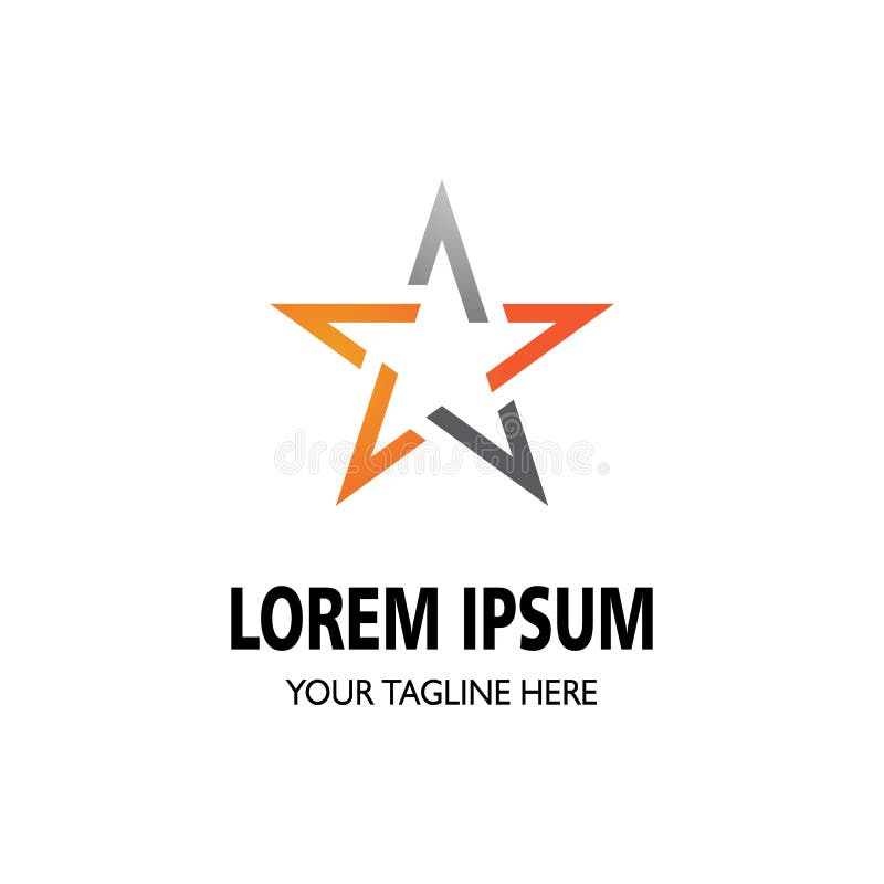 Stern Logo Design Emblem Logo Design Inspiration Vektor Abbildung ...