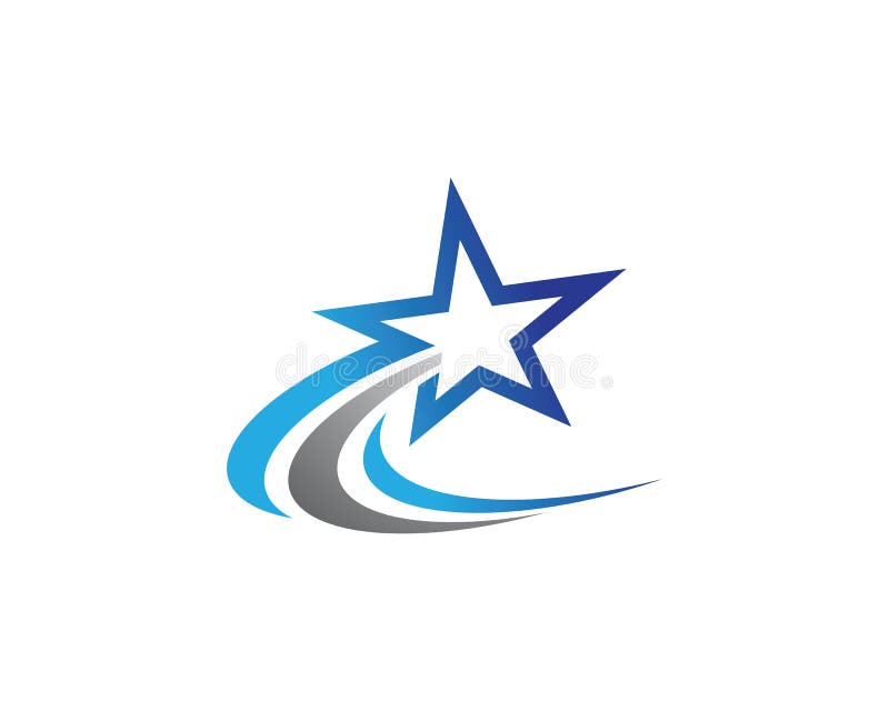 Stern-Logo Template-Vektorikone Vektor Abbildung - Illustration von ...