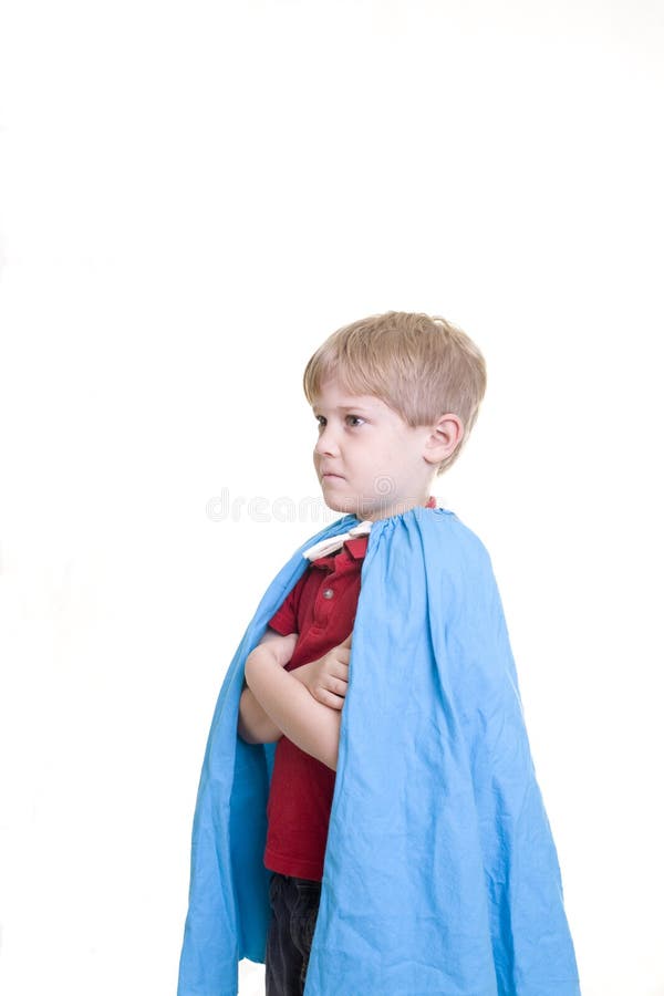 Stern Look stock image. Image of standing, cape, children - 6942323