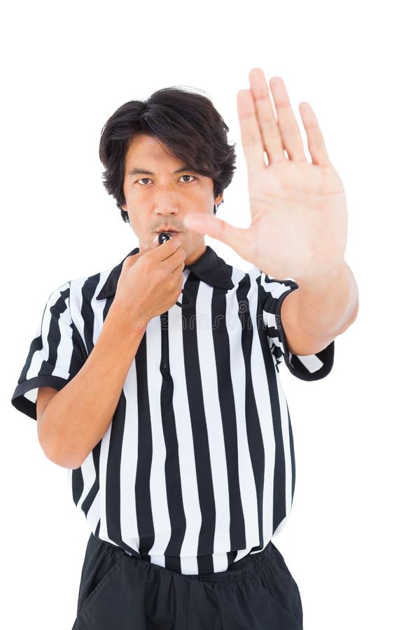 Referee with play gesture stock photo. Image of basketball - 20985336