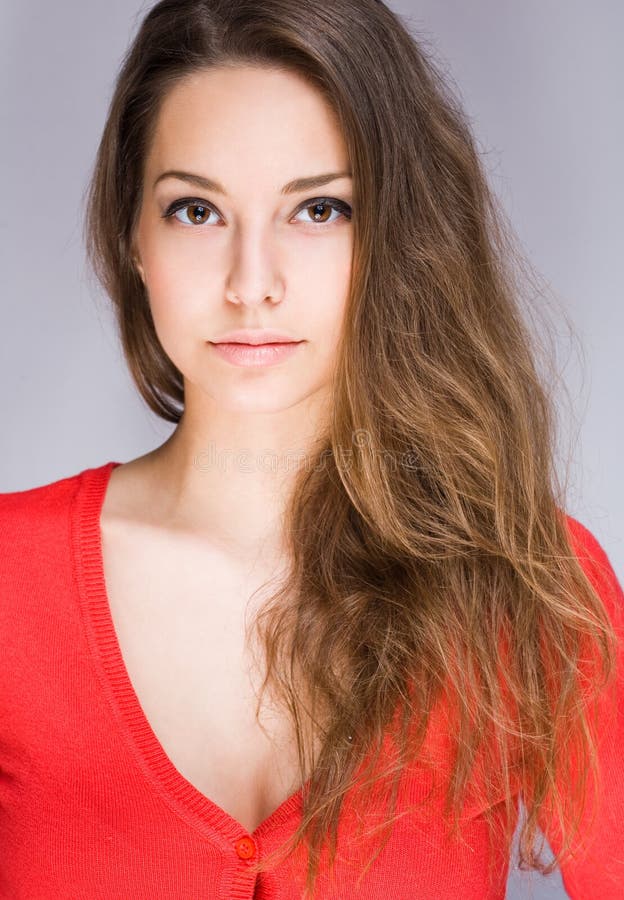 130 Stern Looking Young Brunette Beauty Stock Photos - Free & Royalty ...