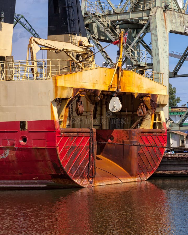 The stern of a ship stock image. Image of pier, ship - 38241627