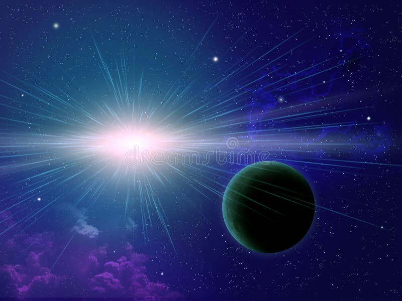 Stern und Planet stockfoto. Bild von staub, glänzend - 17751634