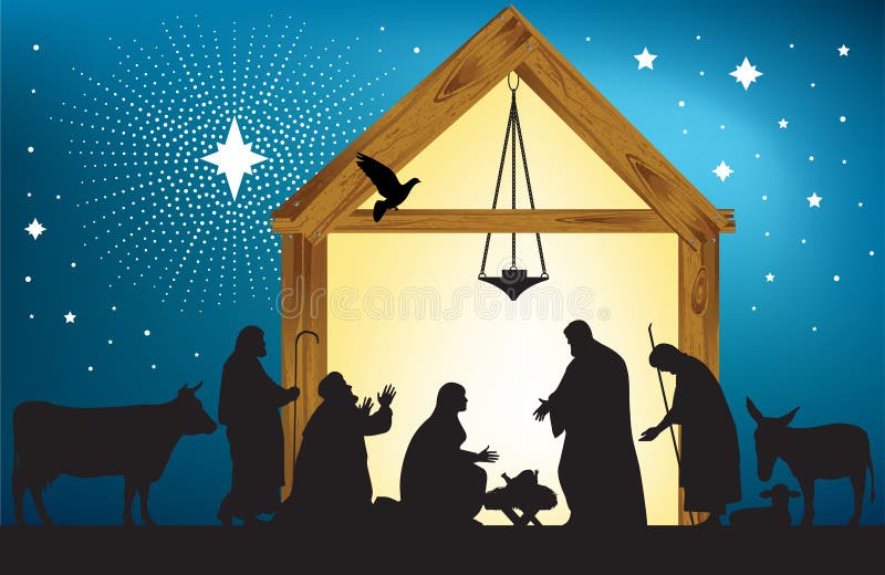 Stern von Bethlehem. vektor abbildung. Illustration von himmel - 16119436