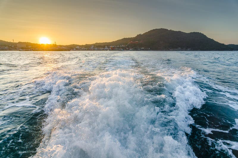 Stern wave stock photo. Image of foam, nwaves, nautical - 77232894