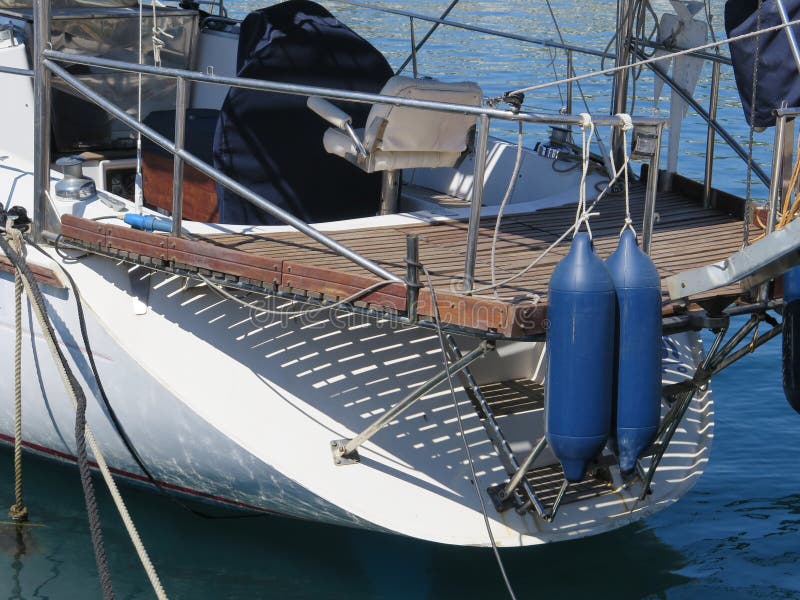 Stern fenders stock photo. Image of life, water, canal - 31566994