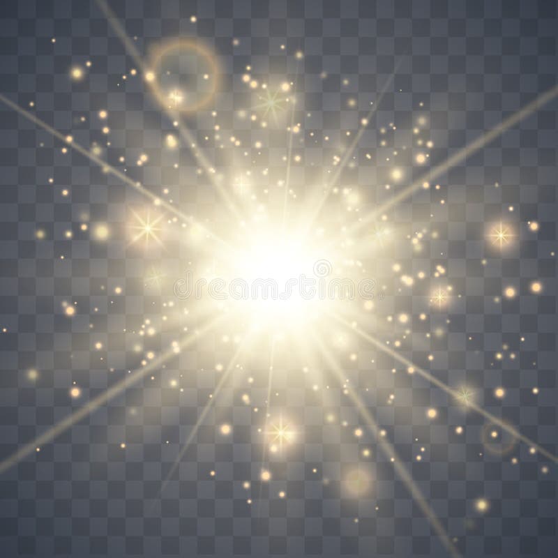 Sternexplosion Mit Dem Schein Lokalisiert Vektor Abbildung ...