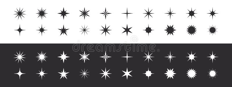 Sternzeichen. Symbole Moderner Sterne. Sternzeichen. Vektorsymbole ...