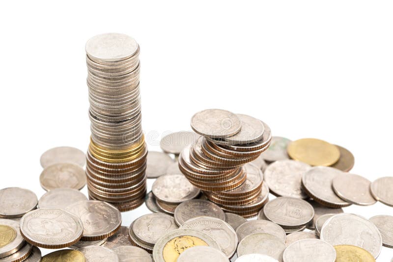 Sterta monety obraz stock. Obraz złożonej z pożyczka - 33376843
