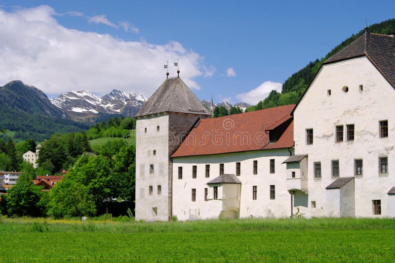 Sterzing abbey stock image. Image of church, mountain - 15237311
