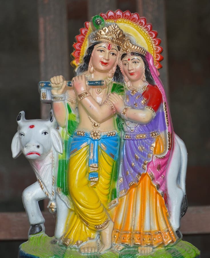 Krishna God With Cow