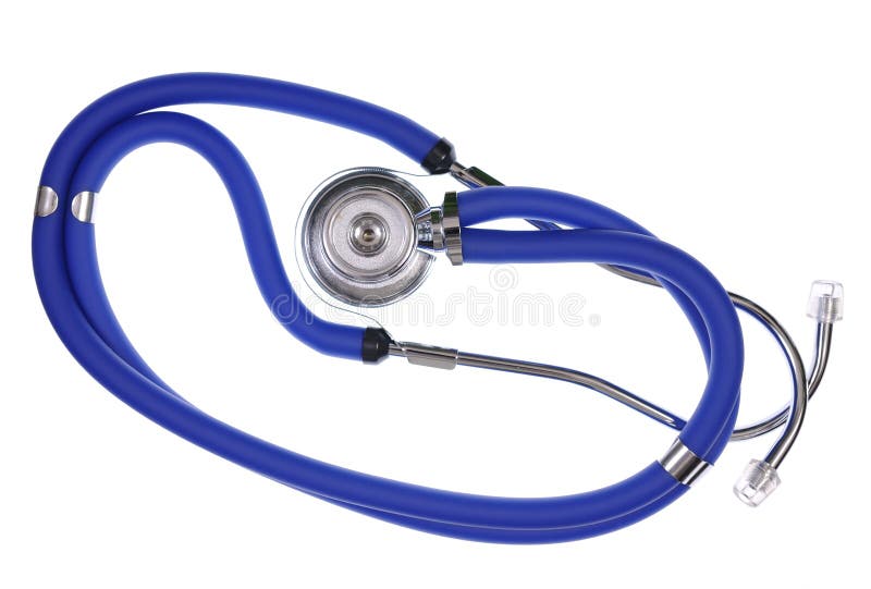 Blue stethoscope stock photo. Image of medicine, clinic - 5330486