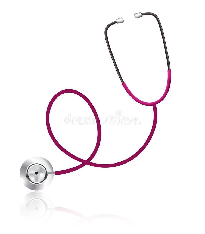 Stethoscope Icon and Border Stock Vector - Illustration of clinical ...