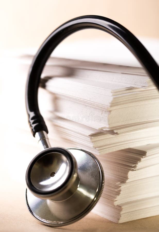 Stethoscope and Medical Books Stock Image - Image of stethoscope, books ...