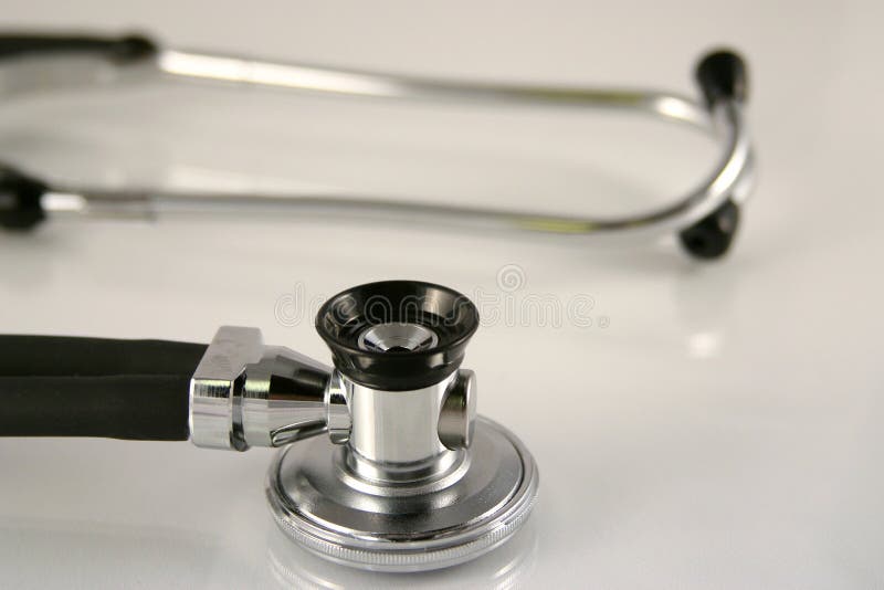 Lab Coat Man with Stethoscope Stock Image - Image of studying, male ...