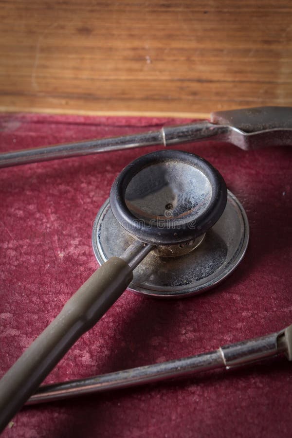 Stethoscope on Antique Book. Stock Image - Image of science, book: 36872193