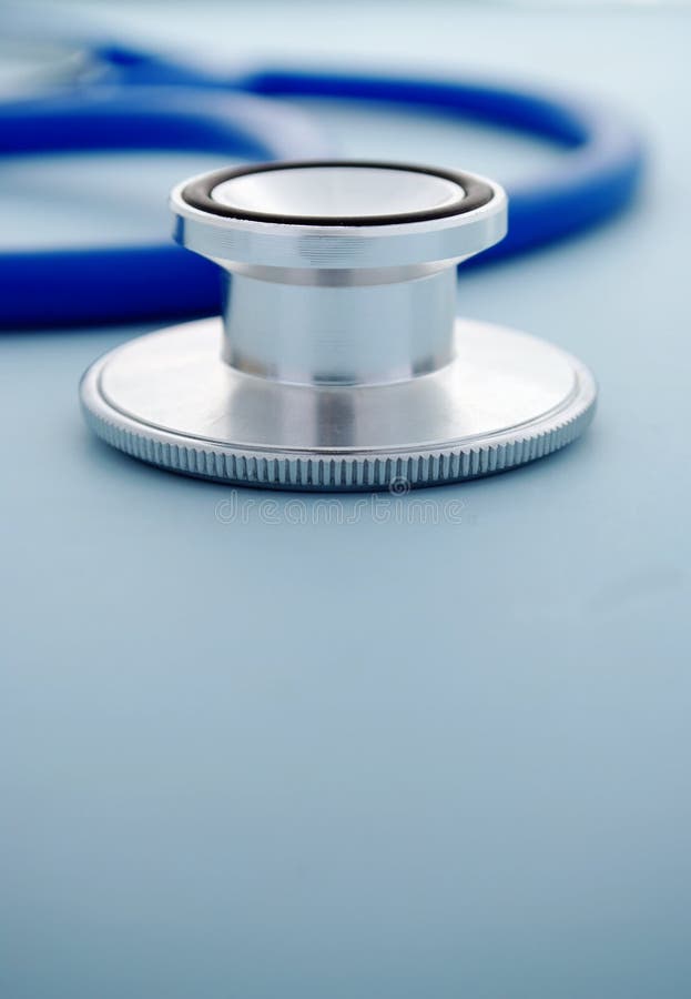 Stethoscope on Blue Background Stock Image - Image of healthcare ...