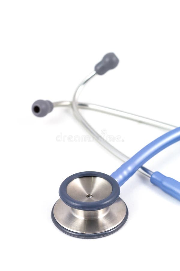 Stethoscope blue color stock image. Image of measurement - 39134515