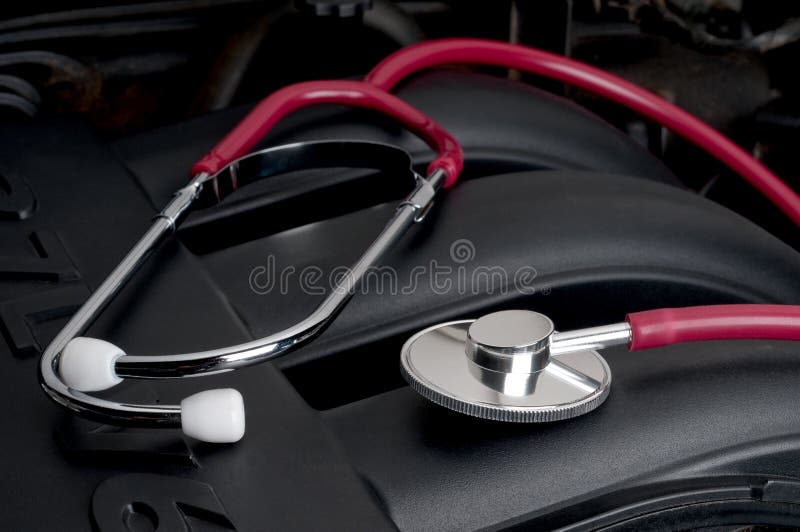 Stethoscope on a Car Engine Stock Image - Image of mechanical, listen ...