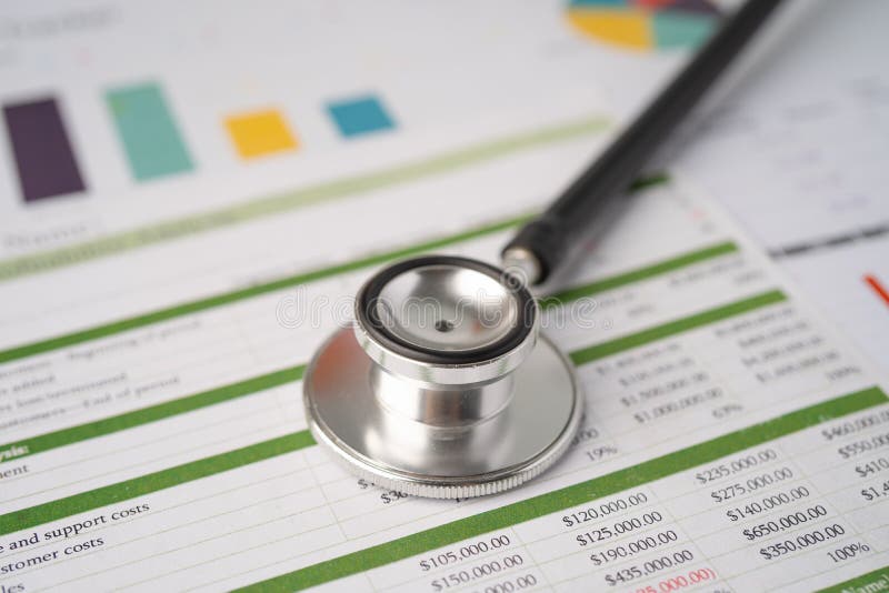 Stethoscope on Chart Graph Paper, Finance, Account, Statistic, Analytic ... Stethoscope on Chart Graph Paper, Finance, Account, Statistic, Analytic ...