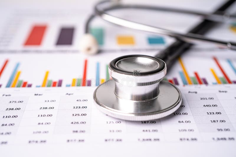 Stethoscope on Chart Graph Paper, Finance, Account, Statistic, Analytic ... Stethoscope on Chart Graph Paper, Finance, Account, Statistic, Analytic ...