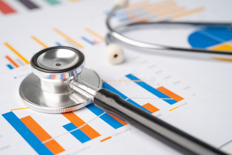 Stethoscope on Chart Graph Paper, Finance, Account, Statistic, Analytic ... Stethoscope on Chart Graph Paper, Finance, Account, Statistic, Analytic ...