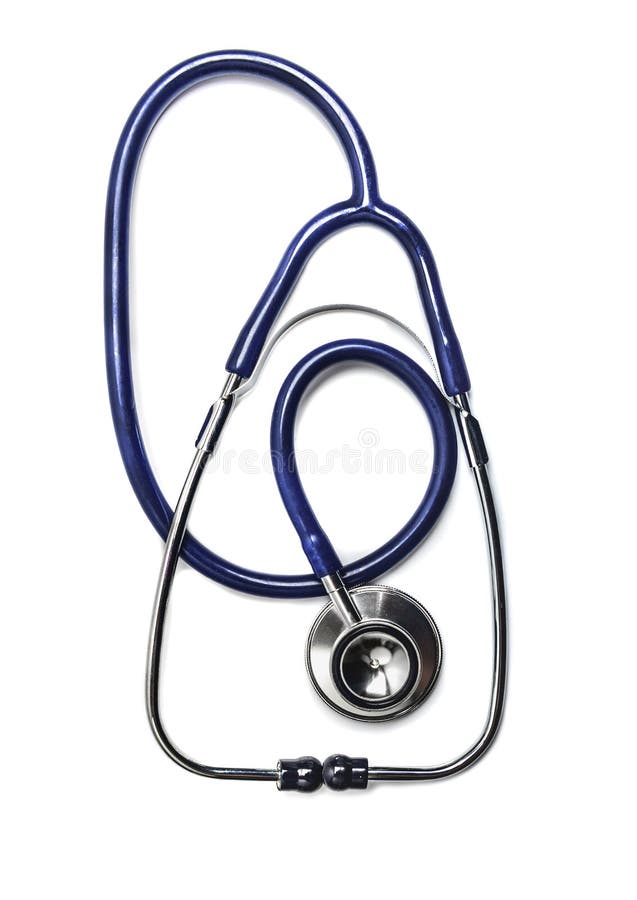 Stethoscope Cut Out Top View Stock Image - Image of health, clean ...
