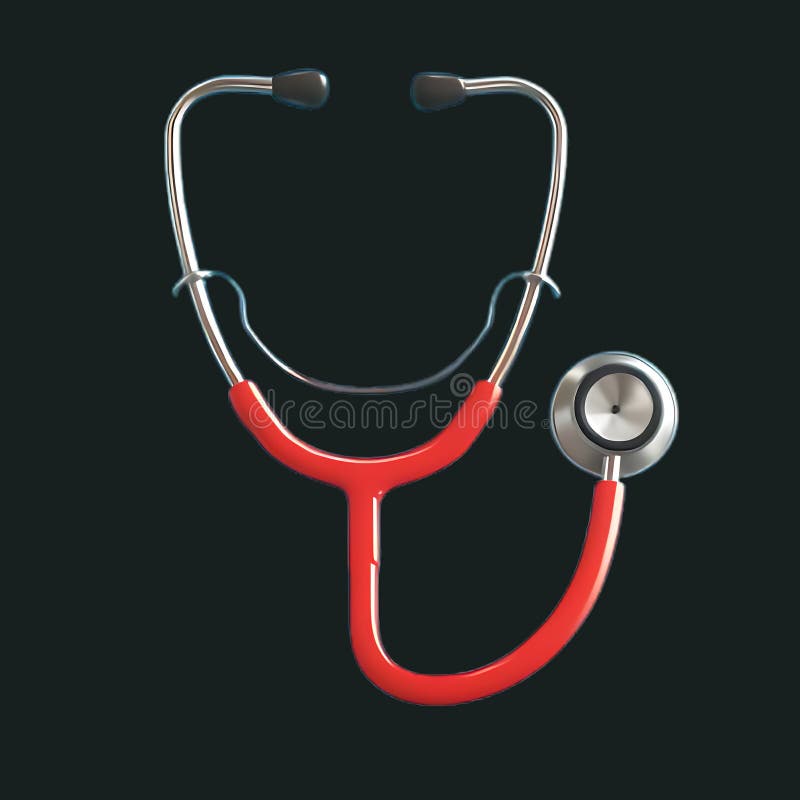 Stethoscope 3d Rendering Icon Illustrations Stock Vector - Illustration ...