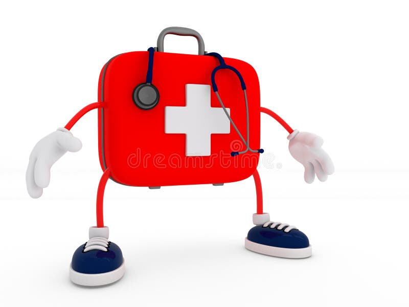 First Aid Kit Character Stock Illustrations – 1,984 First Aid Kit ...