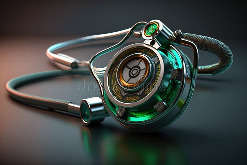 Sci-Fi Future Tech Fantasy Stethoscope (AI Generated) Stock ...