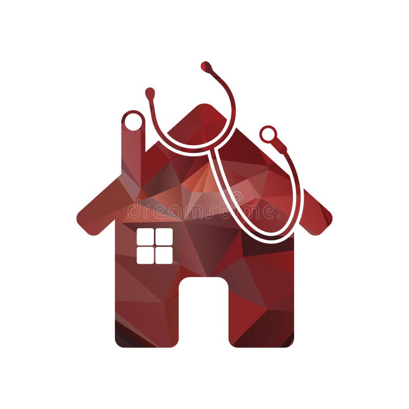 Stethoscope Home House Icon Simple Home Doctor Concept Vector ...