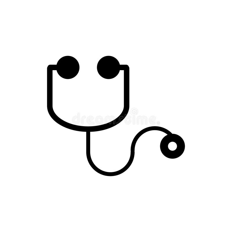 Stethoscope Icon Flat Vector Template Design Trendy Stock Vector ...