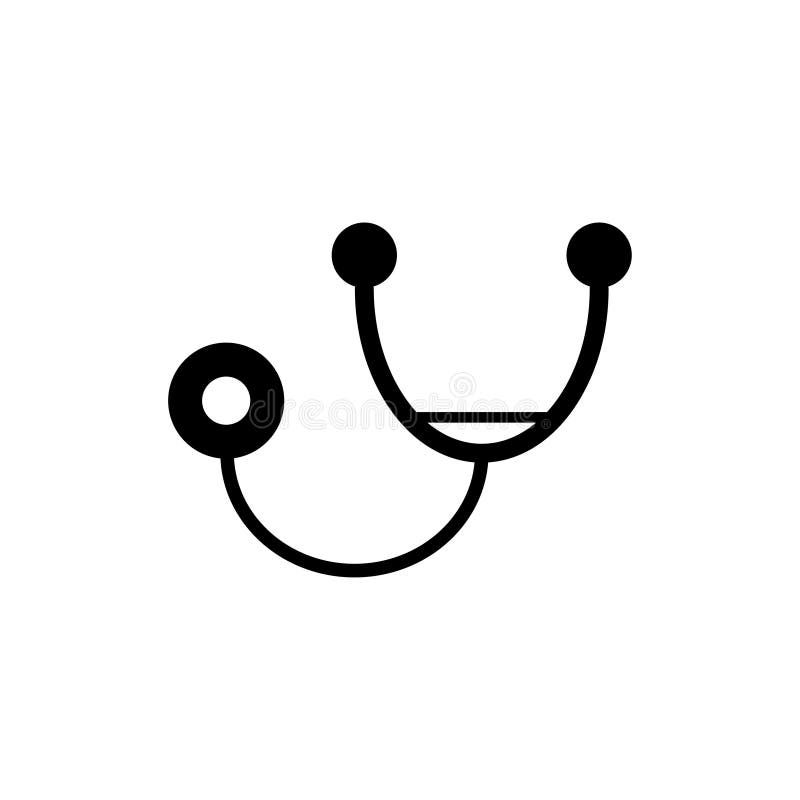 Stethoscope Icon Flat Vector Template Design Trendy Stock Vector ...