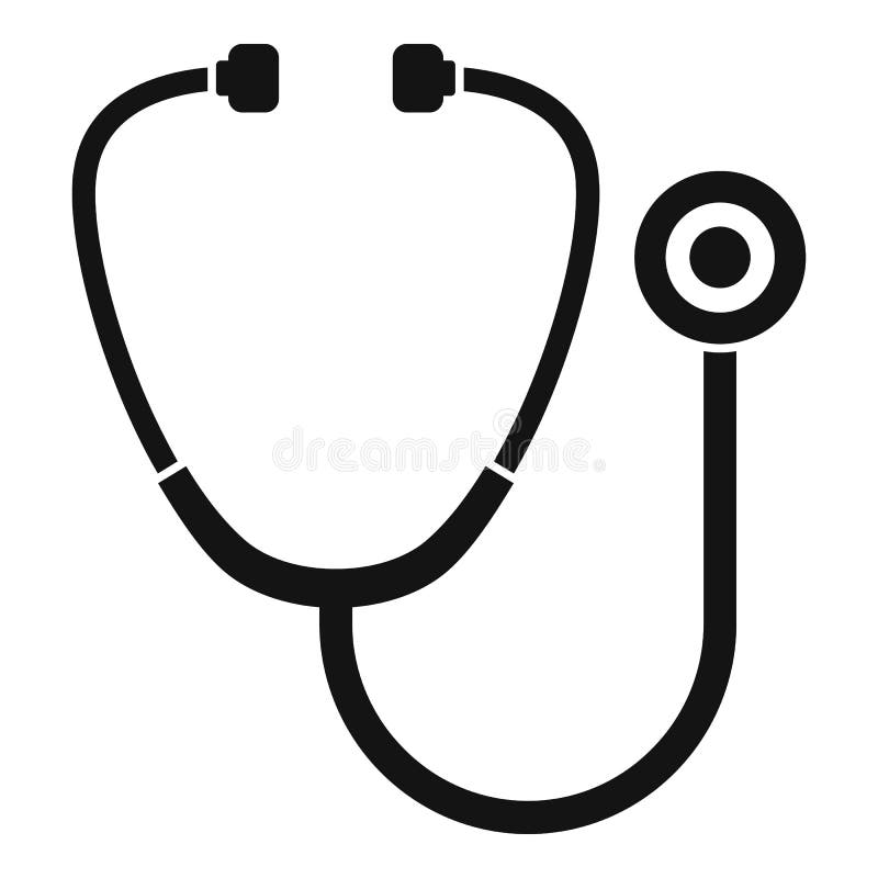 Stethoscope Icon Simple Style Stock Vector Illustration Of Pictogram