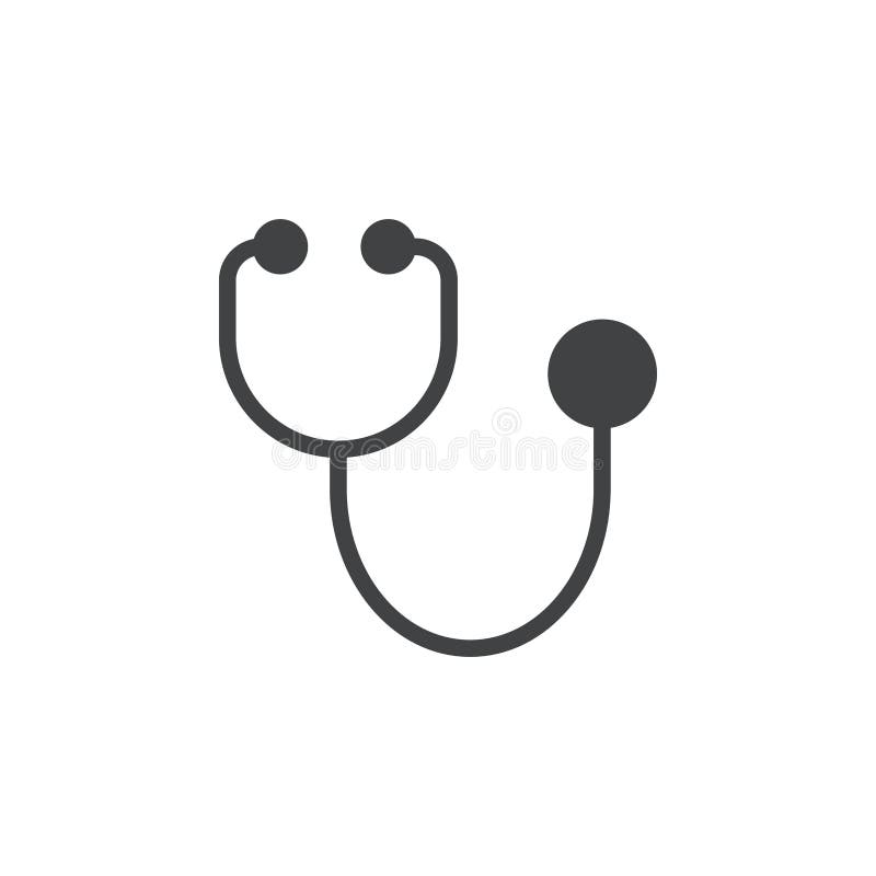 Stethoscope Icon Simple Vector Symbol Stock Vector - Illustration of ...