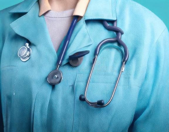 Stethoscope Inside a Medical Jacket Stock Illustration - Illustration ...