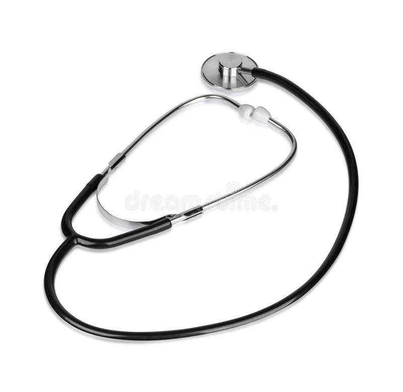 Stethoscope Isolation on White Background Stock Image - Image of ...