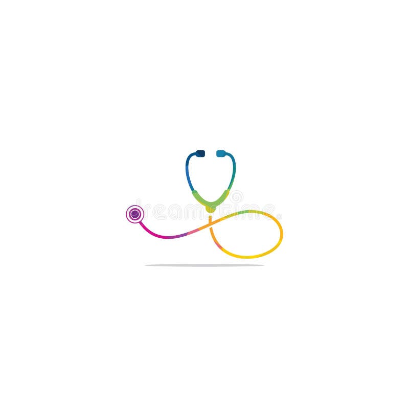 Stethoscope logo design. stock vector. Illustration of cardiology ...