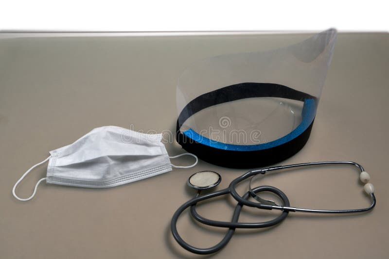 Stethoscope, Mask, and Face Shield To Keep from Getting the Coronavirus ...