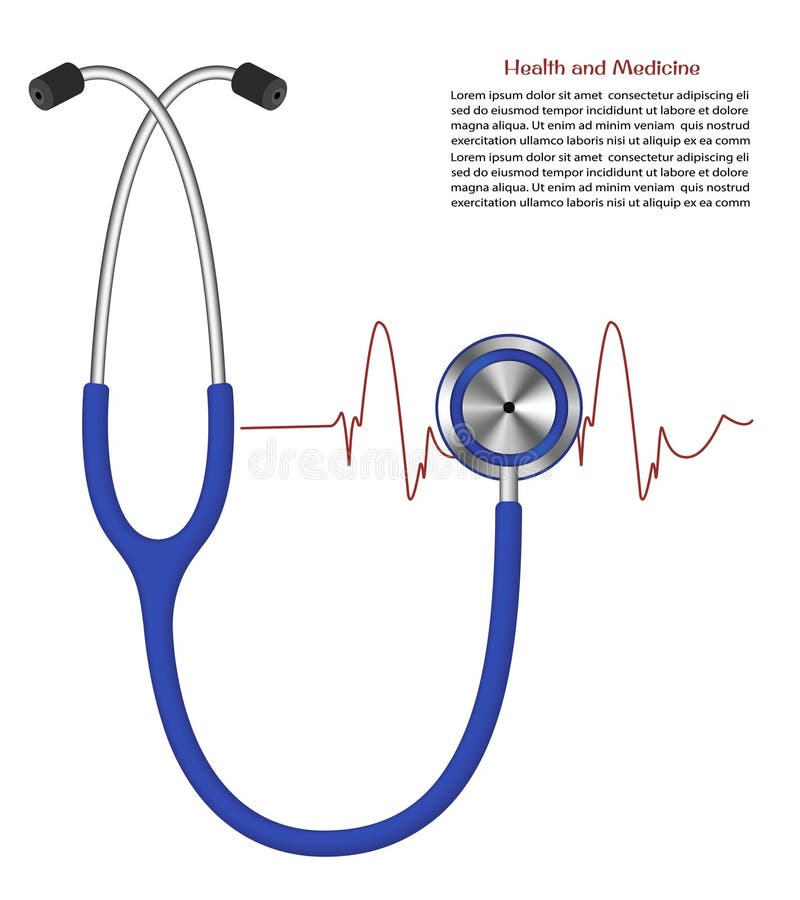 Stethoscope. Medical Equipment for Heart Rate Measurement Stock Vector ... Stethoscope. Medical Equipment for Heart Rate Measurement Stock Vector ...