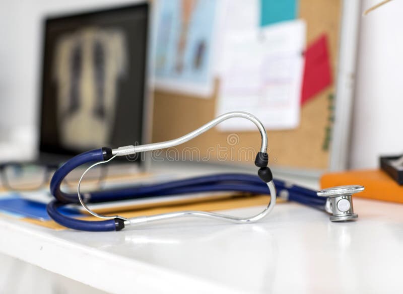 Stethoscope Medical Instrument Stock Photo - Image of diet, lifestyle ...
